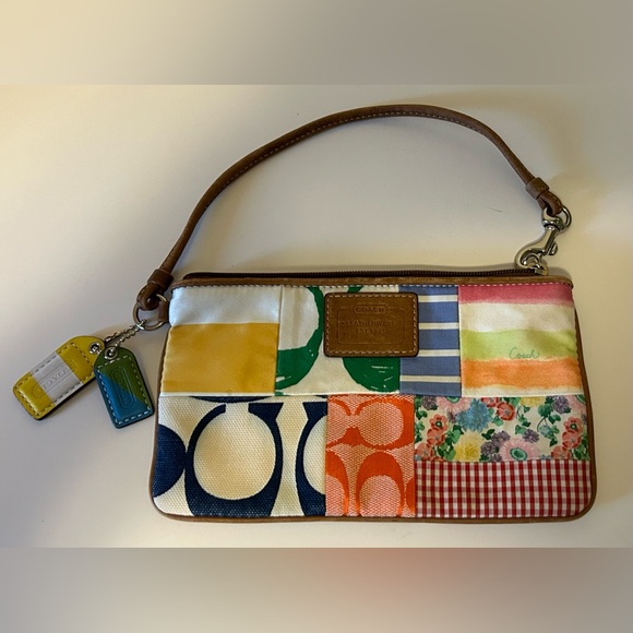 Coach | Bags | Vintage Coach Wristlet Patchwork Wallet Clutch | Poshmark